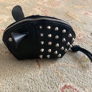 Fiona Lang London | Bags | Fiona Lang London Black Spiked Mouse Clutch ...